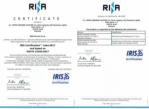 CERTIFICATIONS : Astra